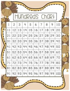 FREE MATH LESSON – “FALL Themed Hundreds Charts” – The Best of Teacher ...