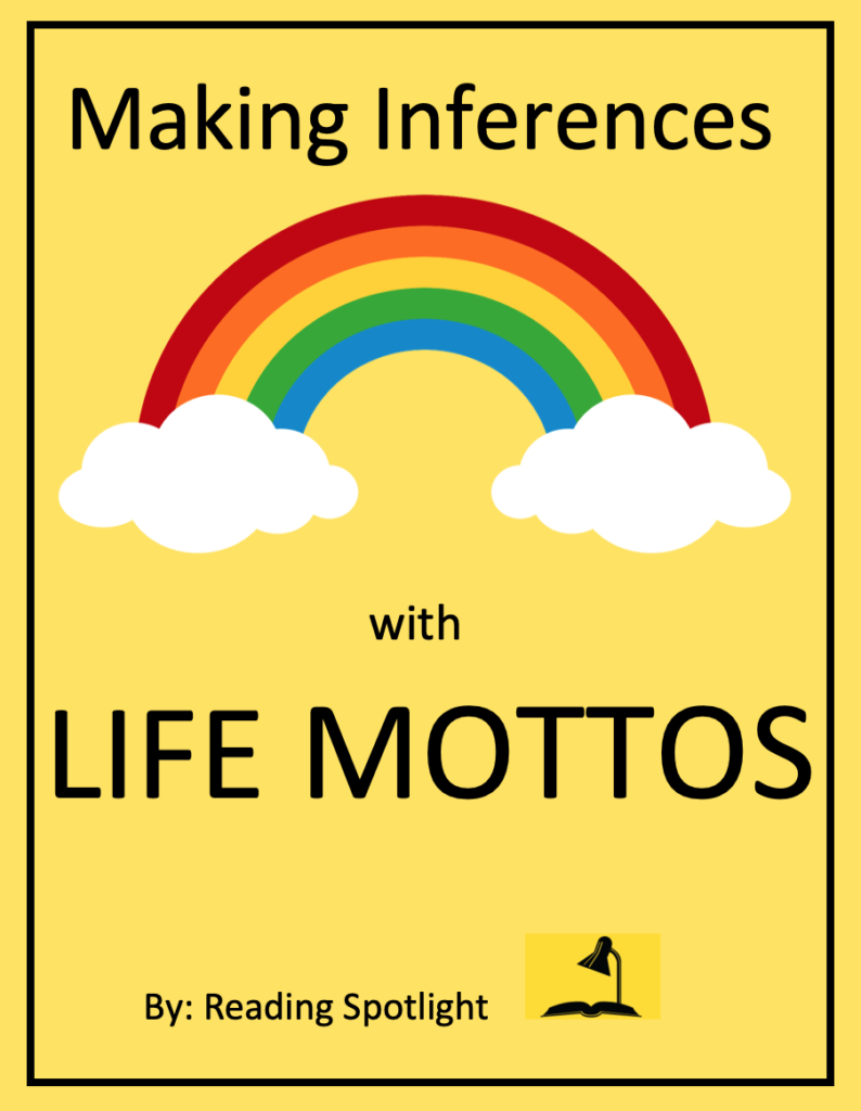 LANGUAGE ARTS LESSON–Making Inferences with Life Mottos – The Best of ...
