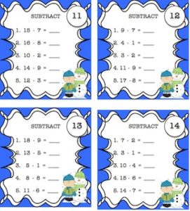 FREE MATH LESSON – “Free Downloads Winter Task Cards! 100 addition and ...