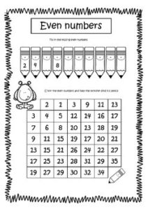 FREE MATH LESSON – “Even and Odd Numbers Worksheets / Printables” – The ...