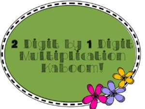 FREE MATH LESSON – “Kaboom – 2 digit by 1 digit multiplication FREE ...