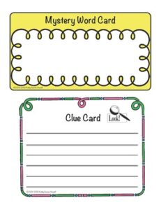 FREE LANGUAGE ARTS LESSON – “Solve the Mystery Word Activity” – The ...