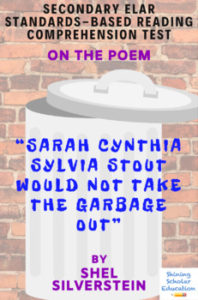 FREE LANGUAGE ARTS LESSON – “Sarah Cynthia Sylvia Stout Would Not Take ...