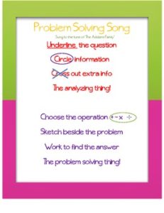 FREE MATH LESSON – “The Problem Solving Song” – The Best of Teacher ...