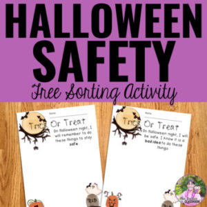 FREE MISC. LESSON – “Halloween Safety Sorting Activity Freebie” – The ...