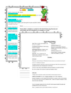 FREE LANGUAGE ARTS LESSON – “Grinchy Similes and Metaphors” – The Best ...