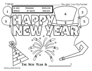 FREE MATH LESSON – “New Year Color By Number FREEBIE!” – The Best of ...