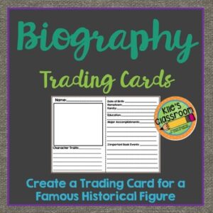 FREE SOCIAL STUDIES LESSON – “Biography Trading Card – Mini Biography ...