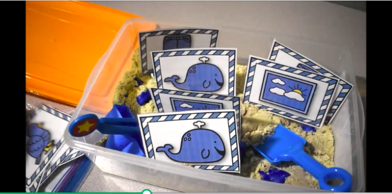 FREE MISC. LESSON – “VIDEO: Sensory Bin Activity – The Color Blue ...
